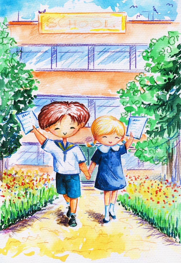 Preschool Graduating Children Stock Illustrations – 93 Preschool ...