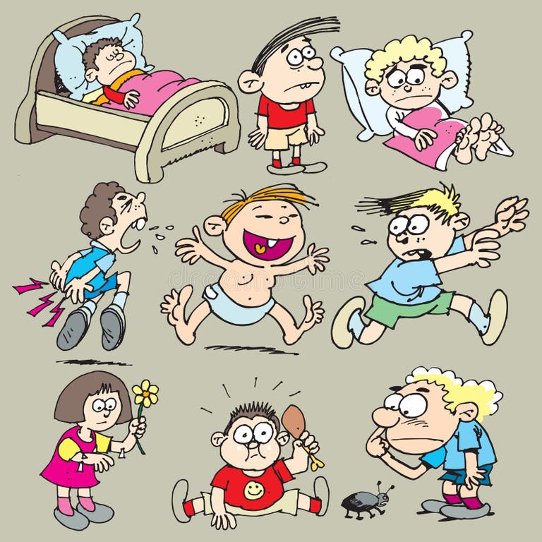 Uncomfortable Children Stock Illustrations – 112 Uncomfortable Children ...