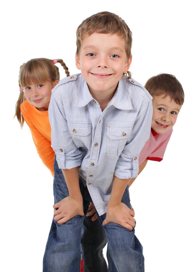 Three Happy Children stock image. Image of play, kids - 3721651