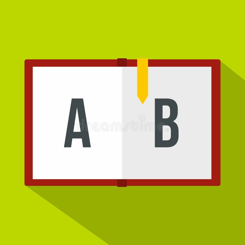 Children Abc Icon, Flat Style Stock Vector - Illustration of bright ...