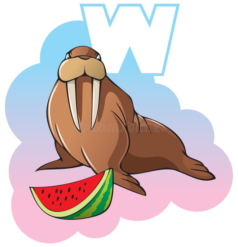 W Walrus Stock Illustrations – 73 W Walrus Stock Illustrations, Vectors ...