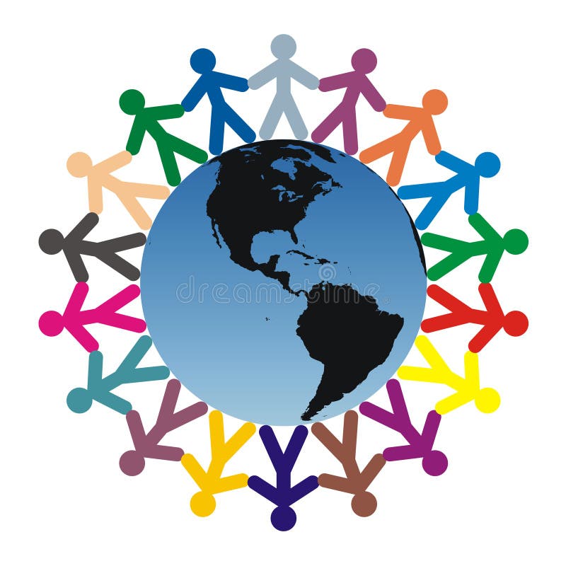 Children Around the World stock illustration. Illustration of cartoon ...