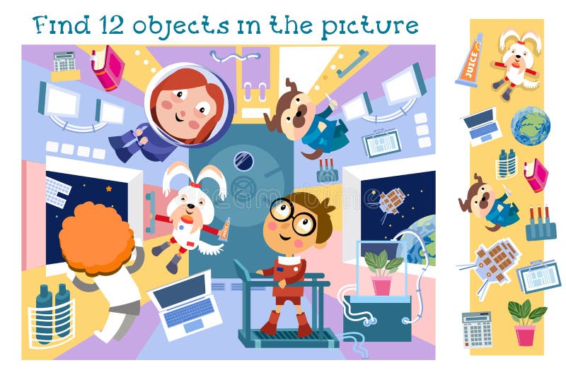 Find 12 Objects Picture Stock Illustrations – 16 Find 12 Objects ...