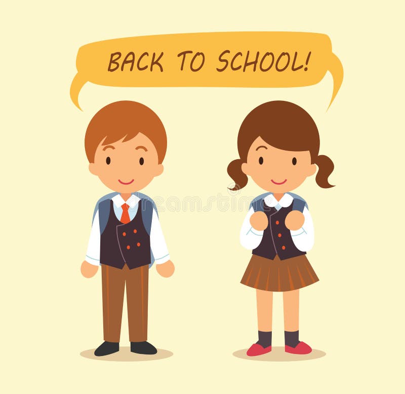 School Children Sat At Desks Stock Illustration - Illustration of mixed ...