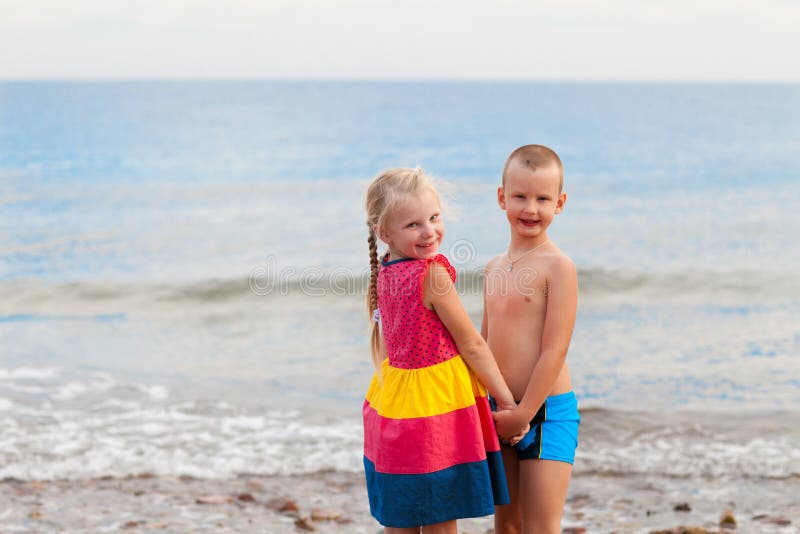 Children on the beach stock image. Image of family, portrait - 37959749