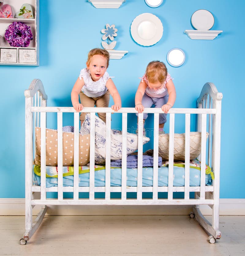 Children on the bed stock photo. Image of family, cute - 36883728