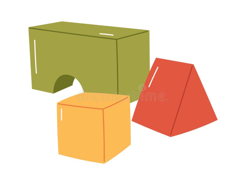 Children Blocks Toy stock illustration. Illustration of children ...