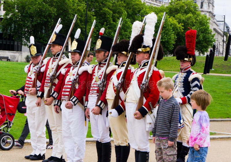 Children and British Royal Guard Editorial Photography - Image of ...