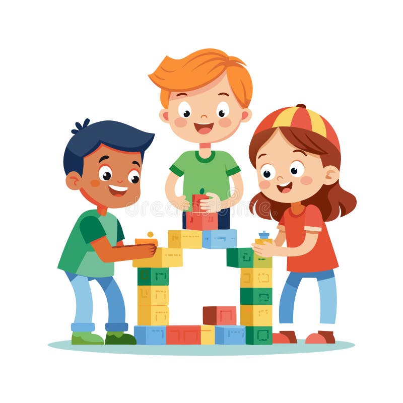 Children Building with Blocks: Teamwork, Collaboration, and Creative ...