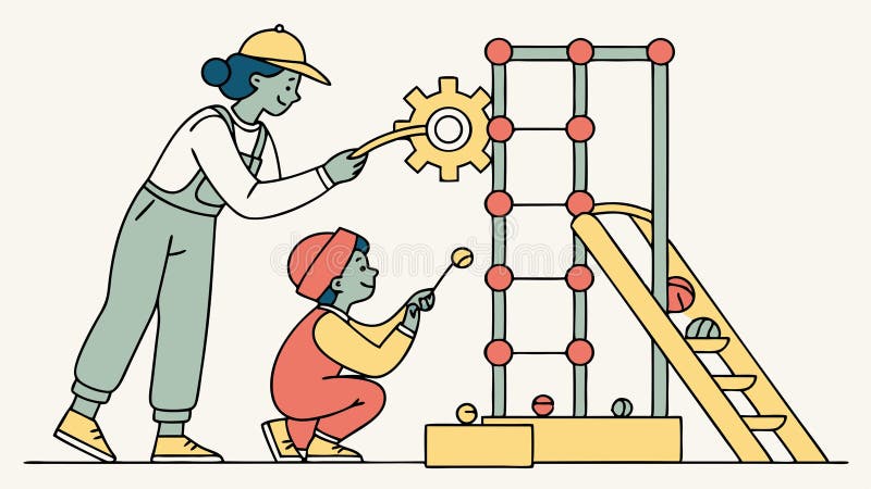 Children Building a Complex Structure, Engineering and Imaginative Play ...