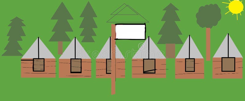 Children camp stock illustration. Illustration of camp - 55687495