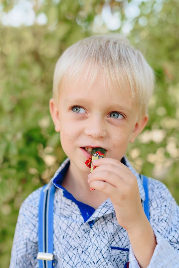 Children with Candy in Their Hands Stock Photo - Image of face, kids ...