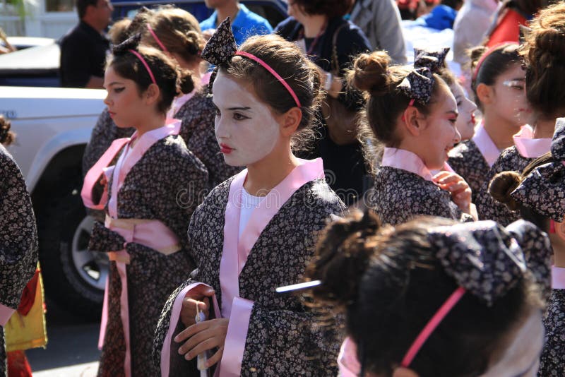 Children. Carnival in Cyprus. Editorial Photo - Image of bright ...