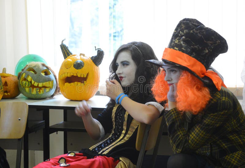 Children Celebrate Halloween in Sofia, Bulgaria on Oct. 30, 2014 ...