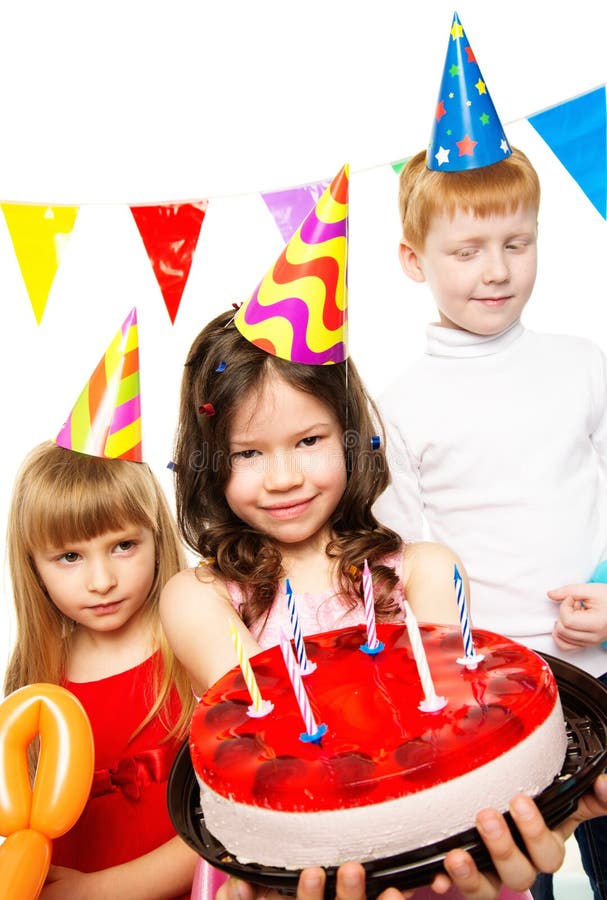 Children Celebrating Birthday Stock Photo - Image of anniversary, enjoy ...