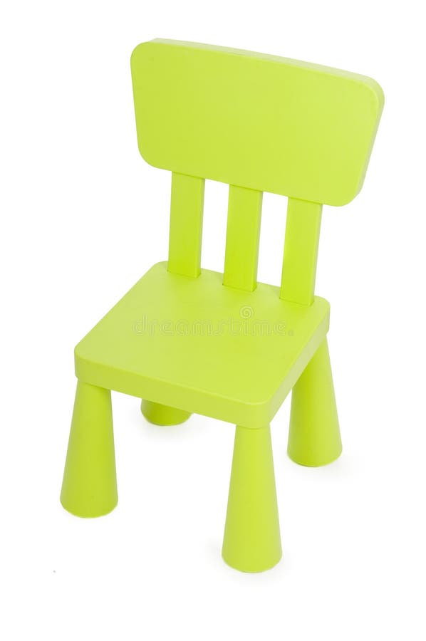 Children Chair Isolated in White Stock Photo - Image of mini, children ...