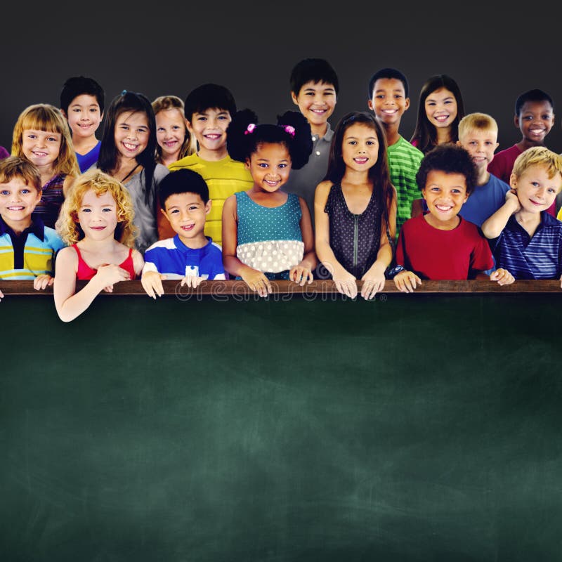 Children Cheerful Studying Education Knowledge Concept Stock Image ...