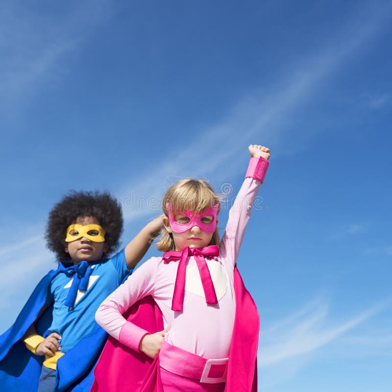 Children Childhood Super Hero Concept Stock Photo - Image of costume ...