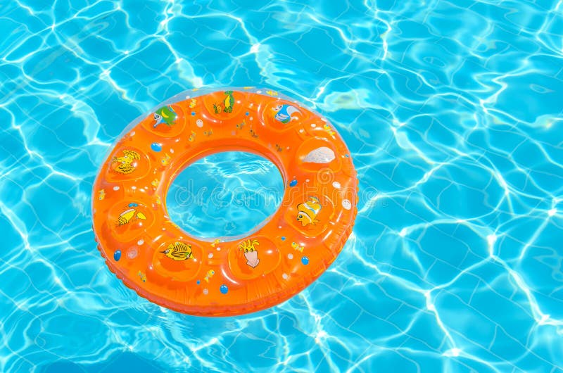 Children Circle for Swimming in the Pool Stock Photo - Image of ...