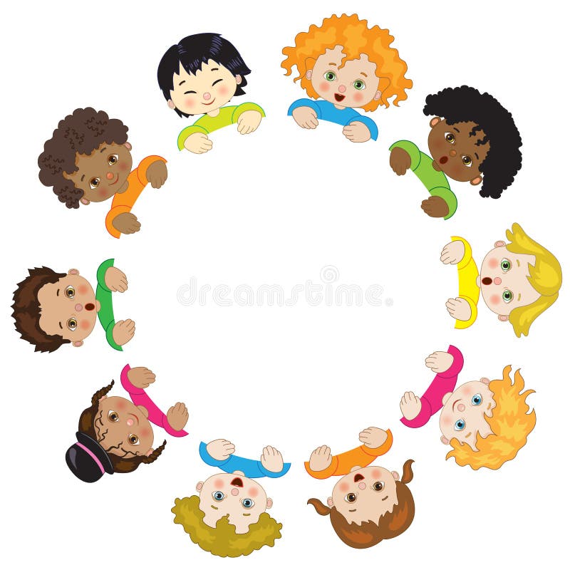 Group Of Kids In A Circle Clipart