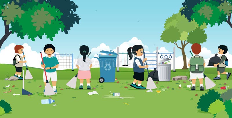 Kids Cleaning The Environment