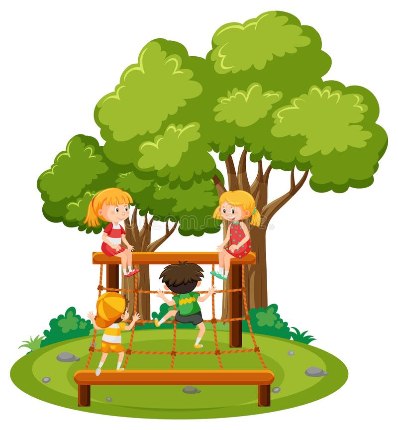 Rope Climbing Kids Stock Illustrations – 461 Rope Climbing Kids Stock ...