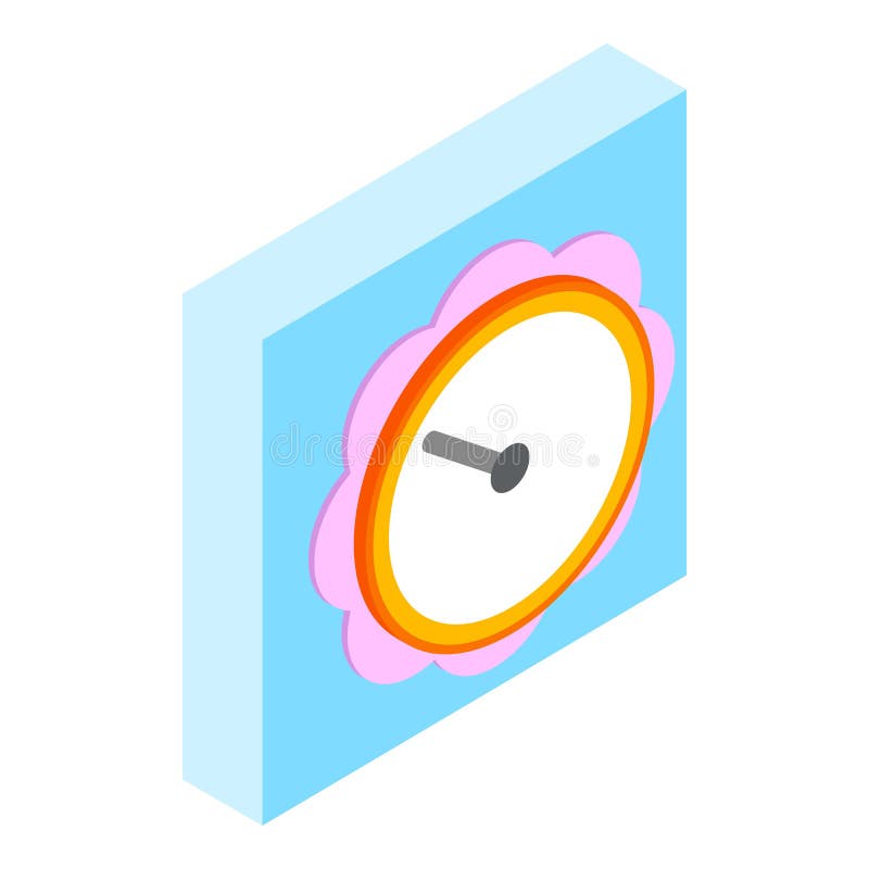 Children`s clock stock vector. Illustration of wall, clock - 98384898