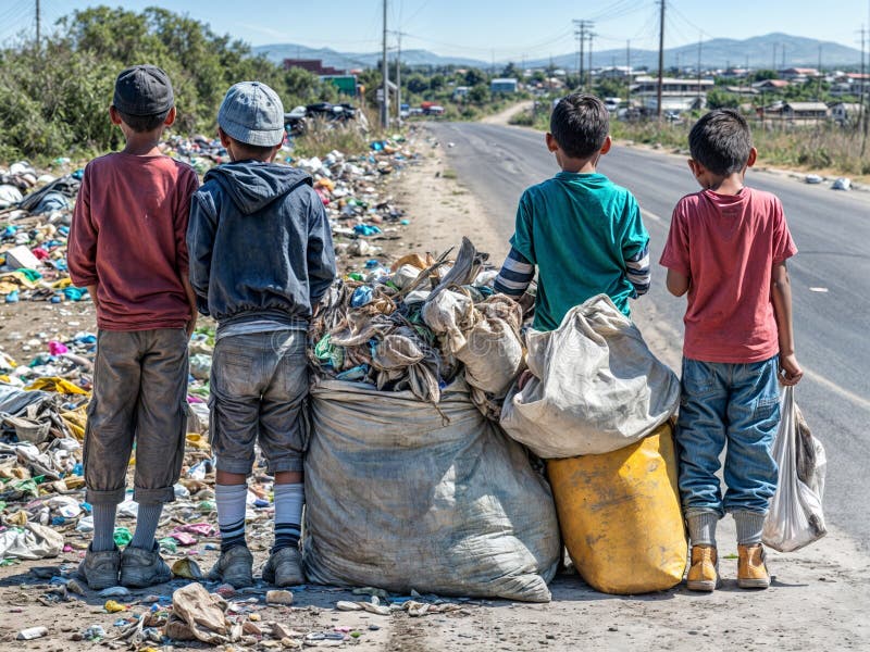 Extreme poverty stock illustration. Illustration of clothing - 356800008