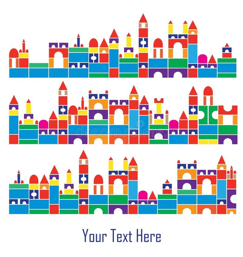 Children color blocks stock vector. Illustration of blocks - 45088807