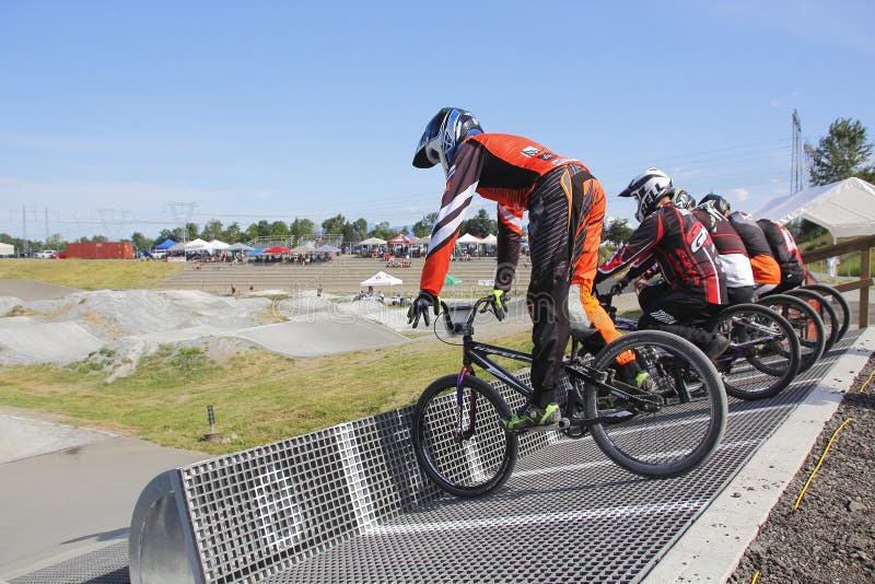 Children Competing in BMX Races Editorial Image - Image of equipment ...