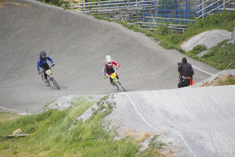 Children Competing in BMX Races Editorial Photography - Image of back ...