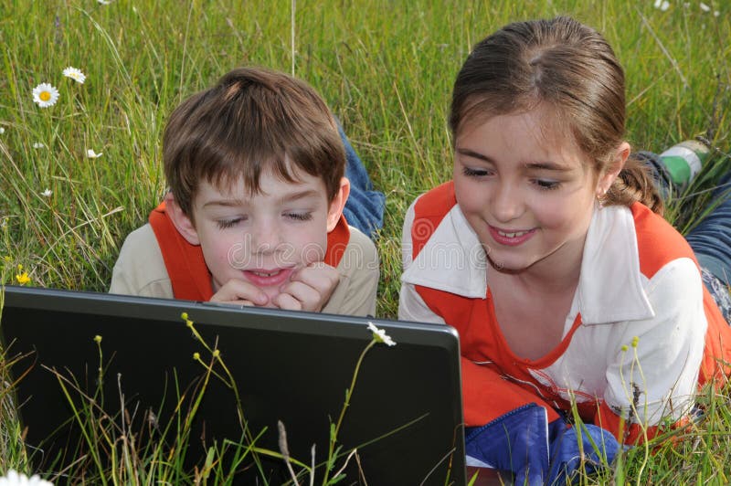 Children And Computer Picture. Image: 5339035