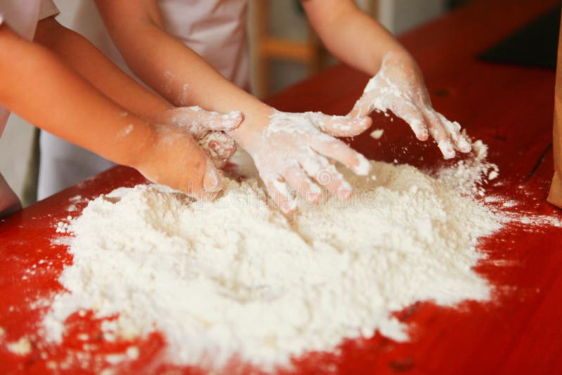 The children cook hands. stock image. Image of portrait - 69056233