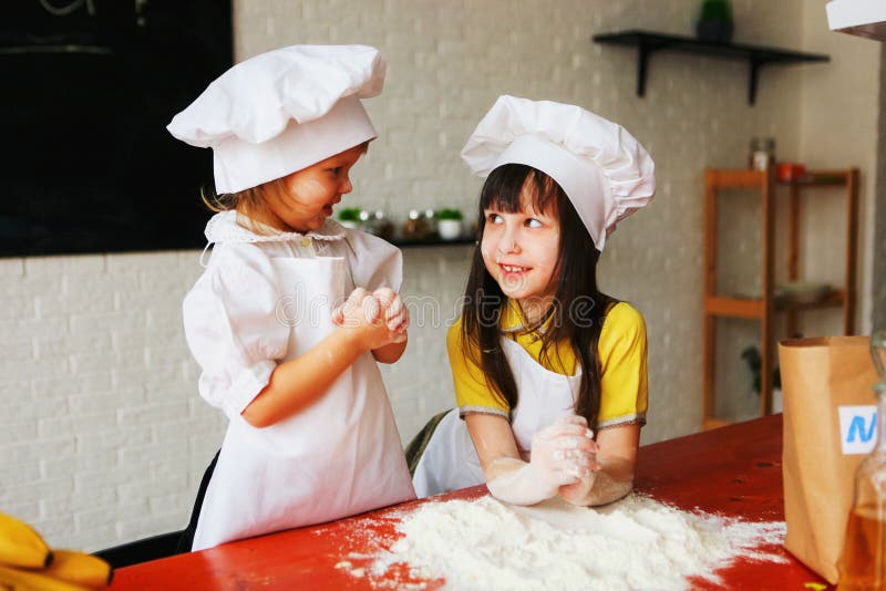 The children cook hands. stock photo. Image of female - 69056254