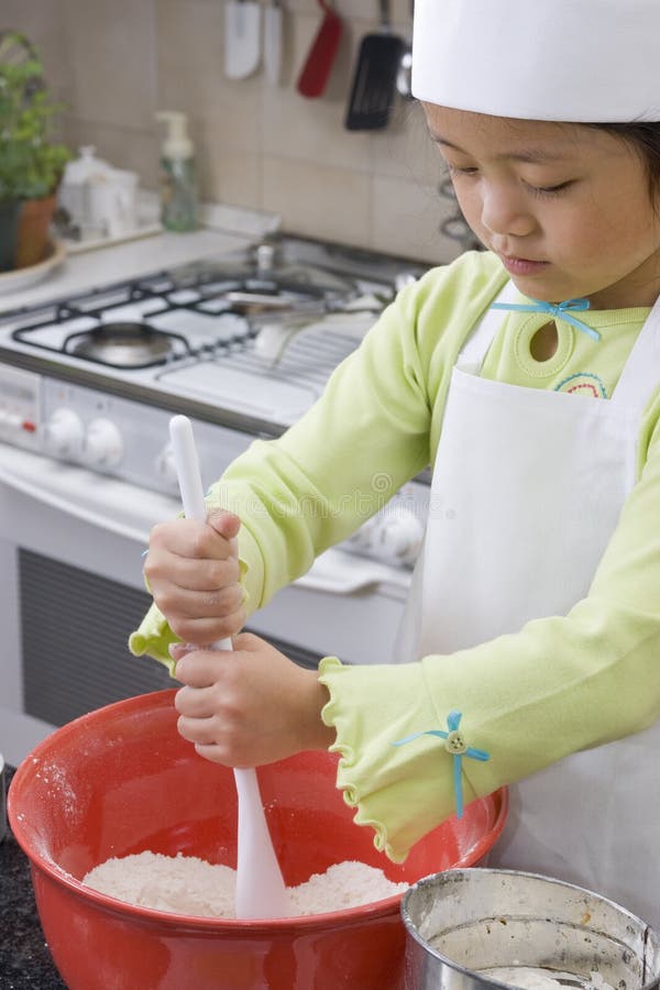 Children Cooking stock photo. Image of girl, family, learning - 7676700