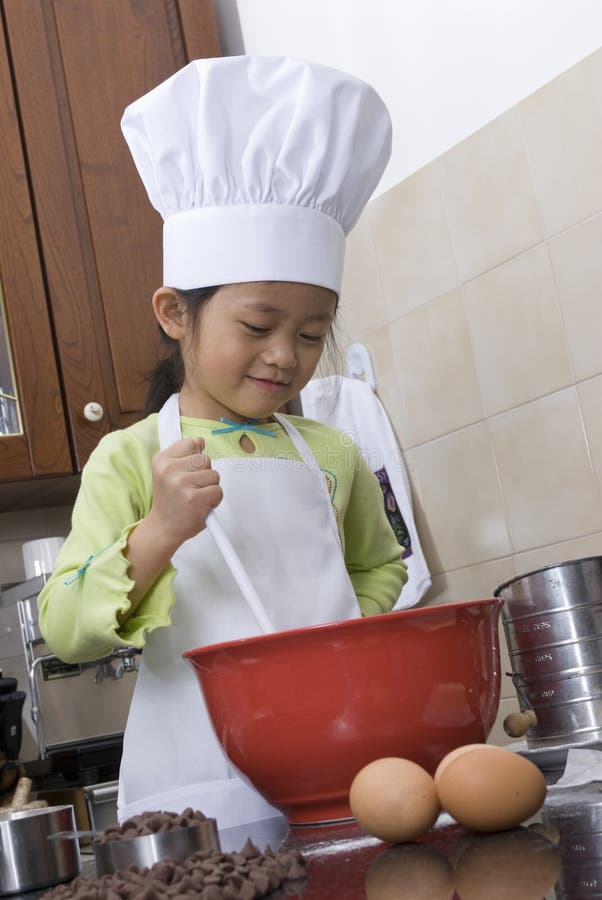 Children Cooking stock image. Image of girl, cookies, children - 7676721