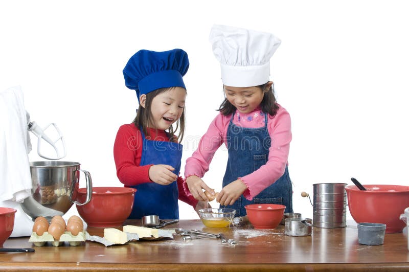 Children Cooking stock image. Image of beautiful, cook - 9507417