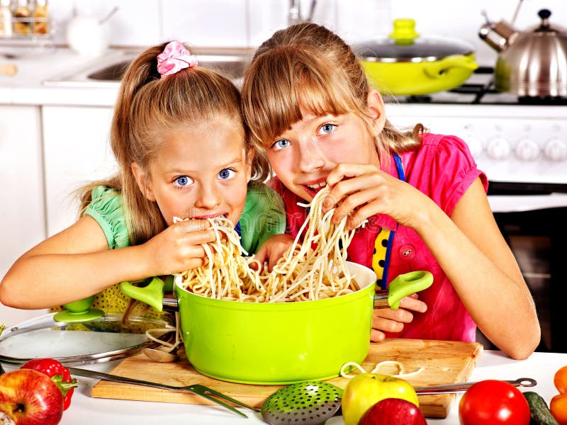 Child having spaghetti stock photo. Image of hungry, eating - 7023444