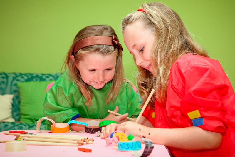 Children craft stock photo. Image of making, kindergarden - 20347430