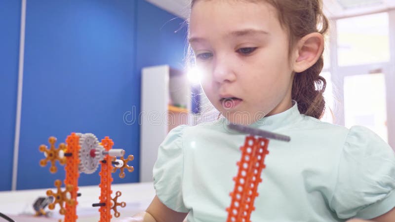 Children Creating Robots at School, Stem Education. Early Development ...