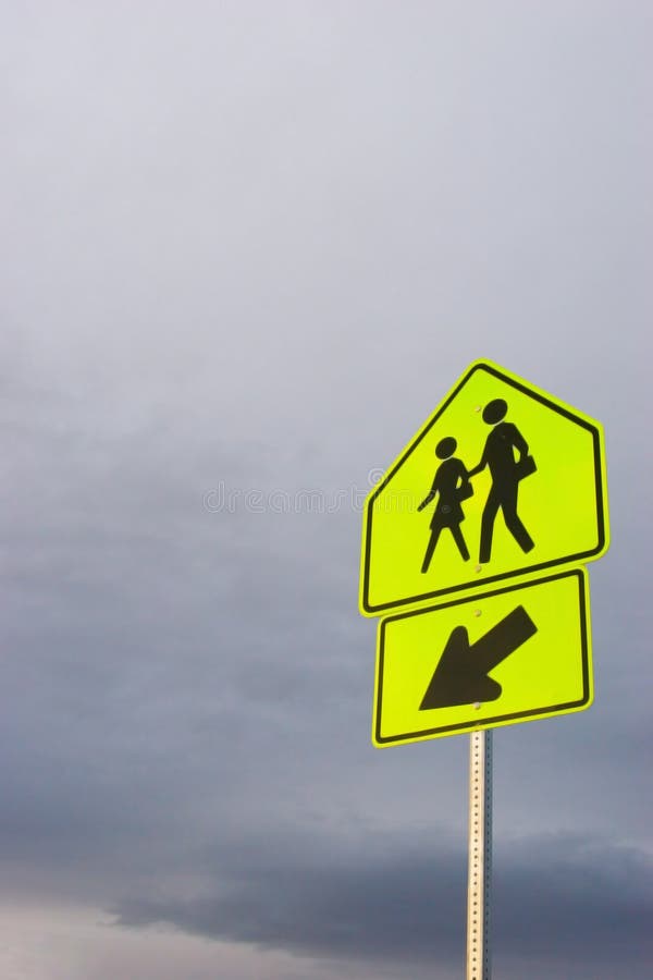 Children crossing stock photo. Image of yellow, careful - 4354988
