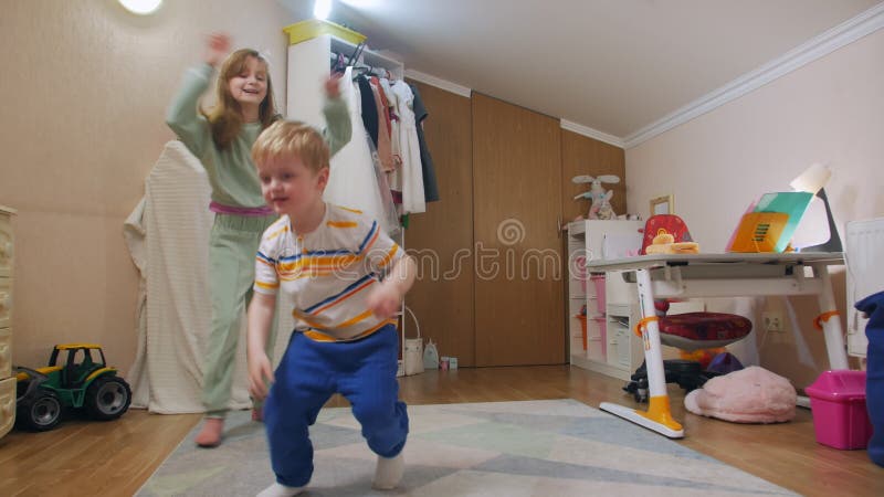 Children Dancing at Home stock video. Video of pain - 237964905