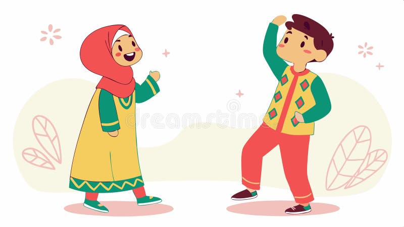 Children Dancing Vector, Joyful Celebration and Kids Activity Design ...