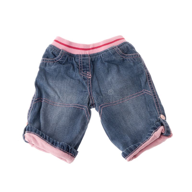 Children denim pants stock image. Image of cotton, rough - 33952043