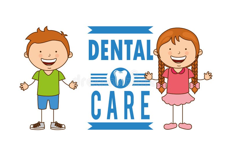 Children dental care stock vector. Illustration of girl - 59945175