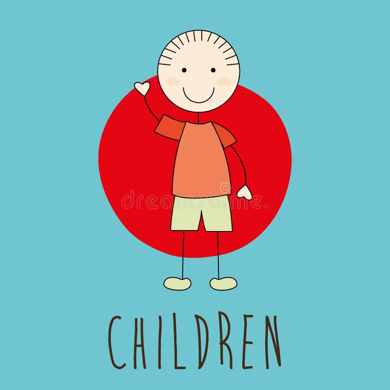Children design stock vector. Illustration of young, character - 47341691