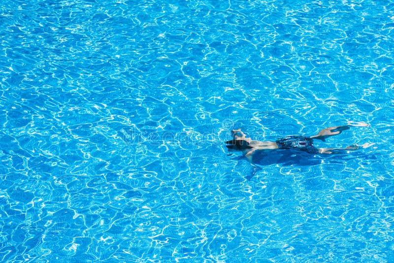 Children Diving in a Pool in Summer Stock Image - Image of little, pool ...