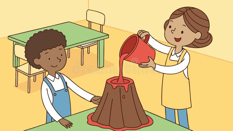 Children Doing Science Experiment. Learning. Discovery. Fun, Vector ...