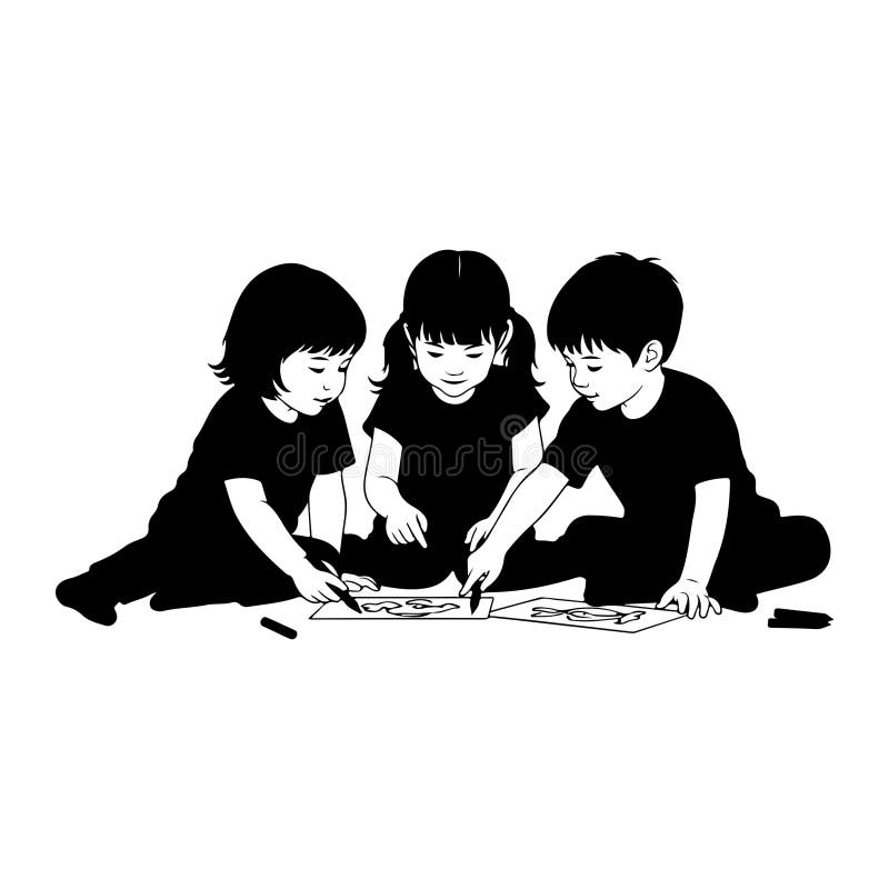 Children Drawing Pictures Crayons Stock Illustrations – 11,712 Children ...