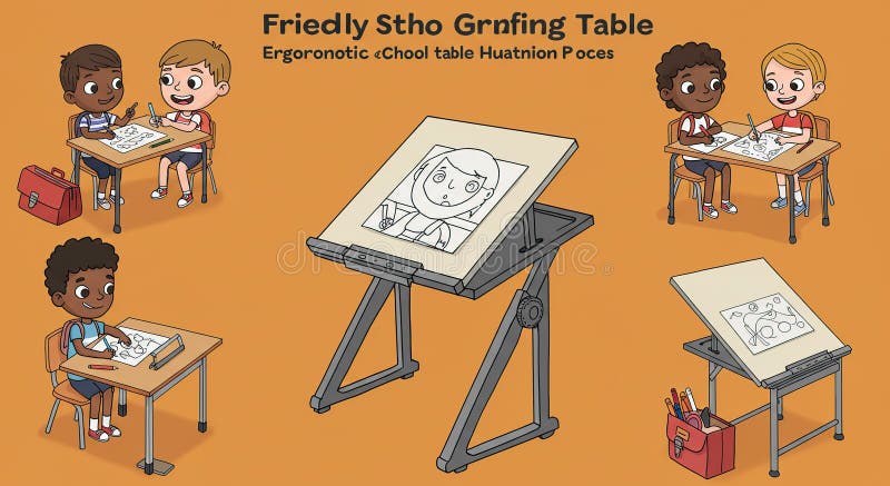 Children Drawing and Using Drafting Tables in an Educational ...